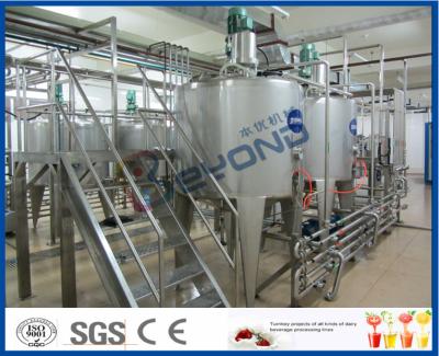 China Milk Processing Project Dairy Processing Plant With Stainless Steel Fermentation Tanks for sale