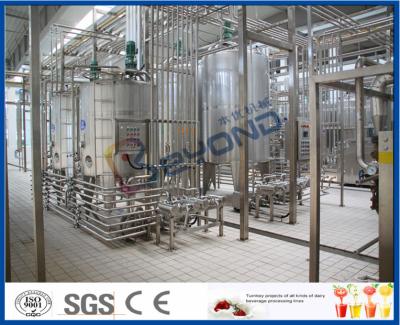 China Multifunctional 5000LPH  Milk Processing line with pasteurized milk , UHT, cream and butter for sale