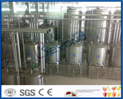 China Multifunctional 5000LPH  Milk Processing line with pasteurized milk , UHT, cream and butter for sale
