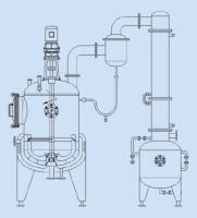 China SUS304 / 316L Dairy Processing Vacumm Decompressing Concentractor Compact Structure for sale