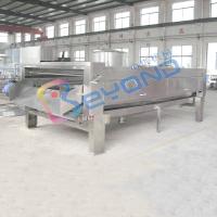 China 5t/H Adjustable Speed Fruit Vegetable Brush Washer Stainless Steel 3000x1250mm for sale