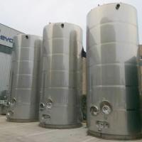 China Large Outdoor Stainless Steel Storage Tanks / SUS304 SUS316 Stainless Steel Dairy Equipment for sale