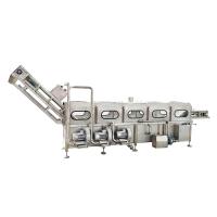 China Air Bubble Tomato Washing Machine 2-20 T/H SUS304 Stainless Steel Fruit Vegetable Cleaner for sale