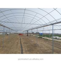 China 8m Span Width Multi Span Agricultural Commercial Tomato Greenhouse with Cooling System for sale