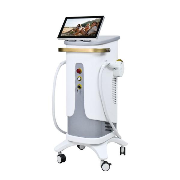 Quality 755 808 1064nm 2400W Diode Laser Hair Removal Machine With Ice Cooling Smart Handle for sale