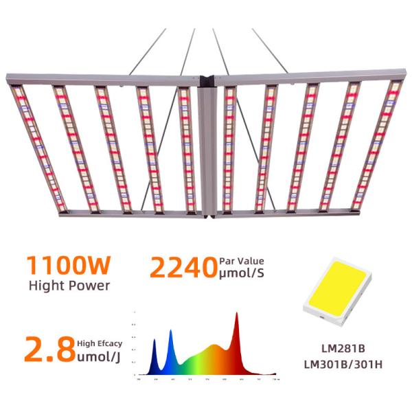 Quality 1100W UV IR Dimmable LED Grow Lights For Precise And Customizable Plant Lighting Control for sale