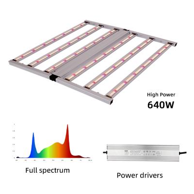 China Eenkanaal 640W LED-groeilicht Volledig spectrum Verbetering van plantengroei Te koop