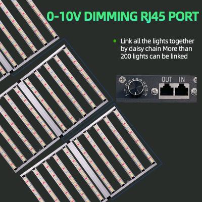 China Dimmabel opvouwbaar LED-groeilamp 1000W vol spectrum voor gezonde plantengroei Te koop