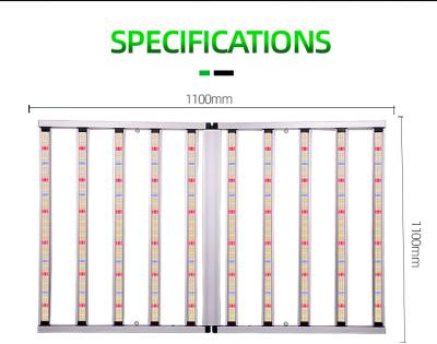 China Dimmabel opvouwbaar LED-groeilamp 1000W vol spectrum voor gezonde plantengroei Te koop