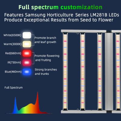 Cina 640W pieghevole LED Grow Light 1 Canale 4x4 LED Full Spectrum Grow Light in vendita