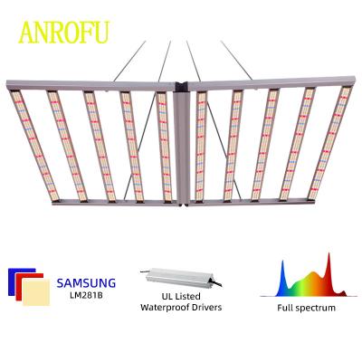 China Optimize Plant Growth with UV IR LED Grow Light Led Bar 12 Strips and Foldable Design for sale