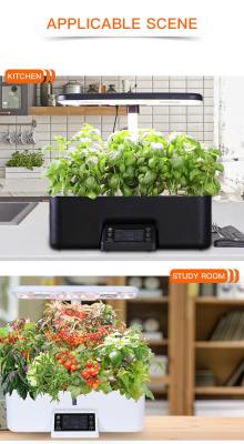 China Timer functie ingeschakeld Intelligente hydroponische planter in wit aangedreven door elektriciteit for sale