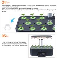 China Timer Function Enabled Intelligent Hydroponic Planter in White Powered by Electricity for sale