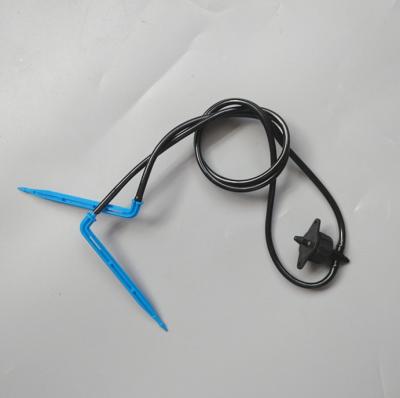 China 3/5 mm diameter druppelbewateringssysteem met pijldruppel en druk 20-200kpa for sale