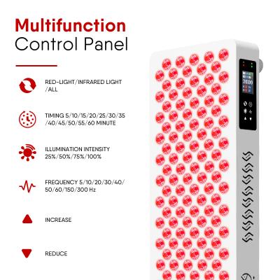China FDA Cleared Infrared Red Light Therapy Panel For Pain Relief And Rehabilitation 1050W Wavelength 660nm And 850nm for sale