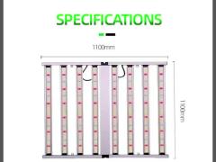 ANROFU 1000W LED Wachstumsleuchten Vollspektrum Wachstumsleuchten Aluminiummaterial