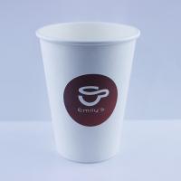 China Hot Drinking Paper Cup PLA Lined Kraft Biodegradable Single Wall for sale