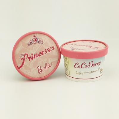 Cina Tazze di carta monouso per gelati con coperchio impermeabili 3 oz 85 ml in vendita