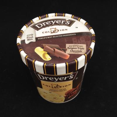 Cina 475 ml di tazza di carta per gelati con coperchio in vendita