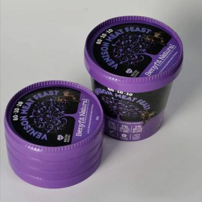 Cina 475 ml di vasche biodegradabili per gelati con coperchio, 520 ml di scodella di carta per gelati in vendita