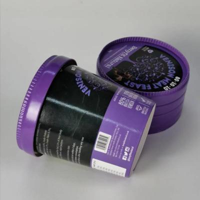 Cina 475 ml di vasche biodegradabili per gelati con coperchio, 520 ml di scodella di carta per gelati in vendita