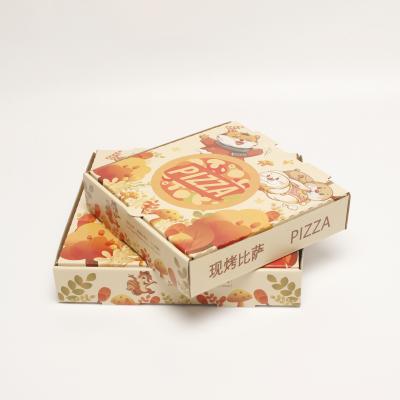 Cina Scatola di imballaggio per pizza usa e getta con logo 12 pollici 14 pollici 16 pollici in vendita