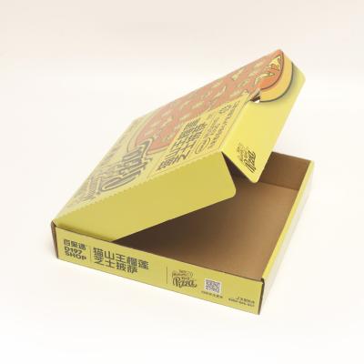 Cina Cartone ondulato Scatola di imballaggio alimentare usa e getta Contenitore di pizza quadrato robusto in vendita
