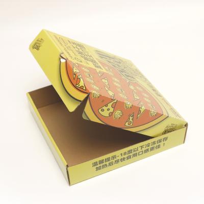 Cina Cartone ondulato Scatola di imballaggio alimentare usa e getta Contenitore di pizza quadrato robusto in vendita