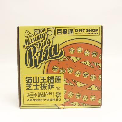 Cina Cartone ondulato Scatola di imballaggio alimentare usa e getta Contenitore di pizza quadrato robusto in vendita