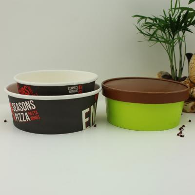 China Cuencos de ensalada de papel con tapa: polivalentes, elegantes y apilables en venta