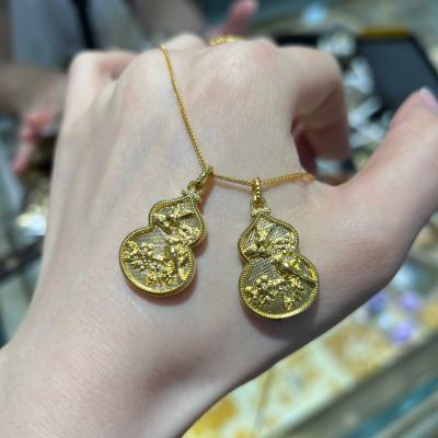 China High quality custom Wedding 18K Gold Pendant Bird Design Gourd Shape 18K Gold Pendant Anniversary 18K Gold Pendant for sale