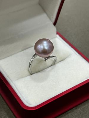 China Manufacturer wholesale Birthday gift 925 silver natural freshwater pearl ring solid vintage ornate luxury pearl ring for sale