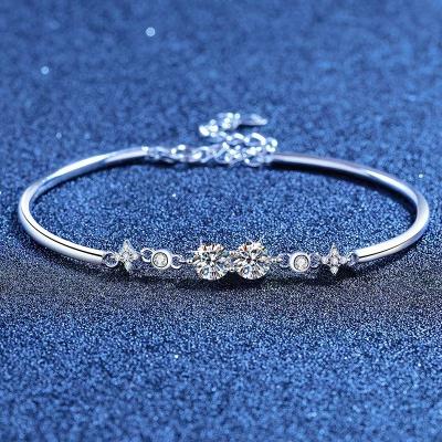 China Manufacturer Supplier Fashion Bracelet Designer Moissanite Bracelet Premium 925 Silver Moissanite Bracelet for sale