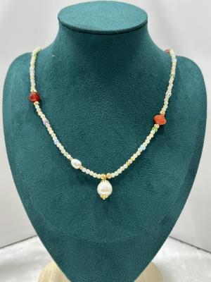 China High quality cheap Gemstone Gift Natural Pearl Pendant Necklace Anniversary Natural Pearl Pendant Necklace for sale