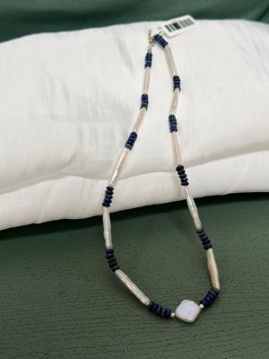 China Hot selling product Waterproof Needle type Pearl Necklace Bulk Pearl Necklaces for Women Luxury Pearl Necklace for sale