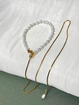 China China manufacturer Dainty Pearl Necklace Oversized Pearl Necklace Authentic y type Pearl Necklace for sale