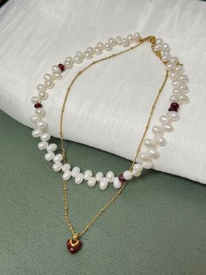 China Hot sale & high quality Pearl Necklace Bulk Real Pearl Necklace With Certificate Crystal Stone Women’s Pearl Necklace for sale