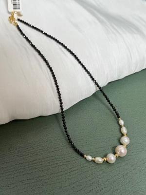 China factory cheap price Crystal Stone Pearl Necklace Fashionable Pearl Necklace Pearl Necklace for sale
