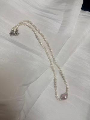 China Natural Pearl Necklace with Elegant Design and 49cm Length for Modern Women for sale