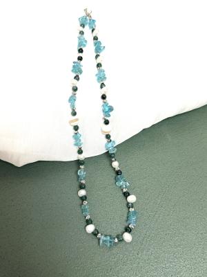 China Custom Design Freshwater Pearl Necklace with Adjustable Length and Gold Clasp for sale