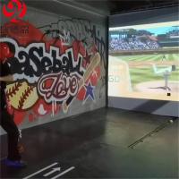 China Factory Price New Indoor Screen Baseball Simulator Interactive Games Baseball Simulation for sale