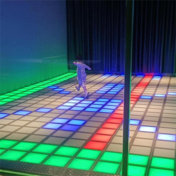 Quality 2024 New Entertainment Interactive Room Game LED Floor Light LED Jumping Gird for sale