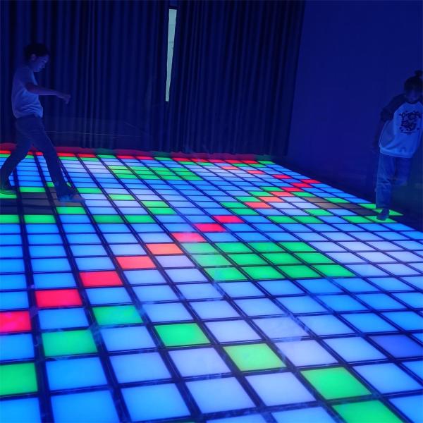 Quality Modern China LED Room Floor Interactive Room Game Light LED Jumping Grid Game for sale