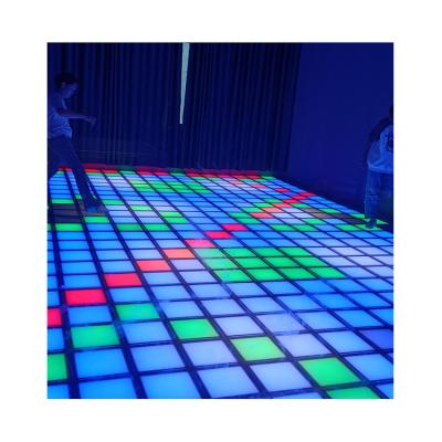 China Cheap Cost Interactive Gaming LED Indoor Room LED Jumping Grid Game for sale