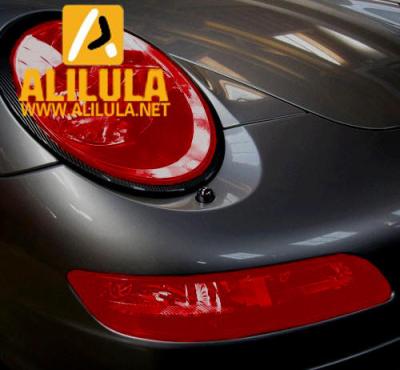 China High quality protection car light tint film red headlamp sticker in 0.3*10m for sale