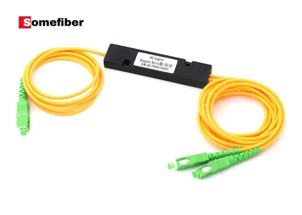 Quality 1X2 FBT COUPLER 90*10 ABS BOX WITH SC/APC CONNECTOR for sale