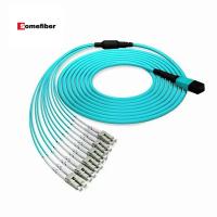 Quality Somefiber Turquoise Fiber Optic Cable with LC Connectors for sale