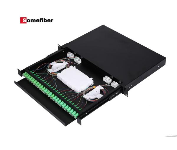 Quality 24-Core Rack Mount Fiber Optic Patch Panel for sale