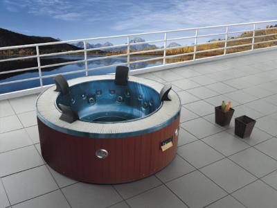 China Monalisa M-3329 round circular SPA hot tub romantic whirlpool outdoor SPA tub best selling SPA tub hotel home garden for sale