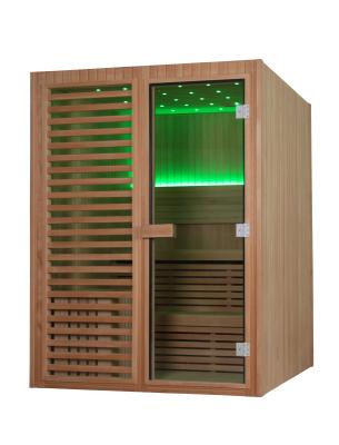 China Monalisa M-6038 dry steam sauna modern sauna house salon beauty saunas European style sauna enclosure indoor LED sauna for sale